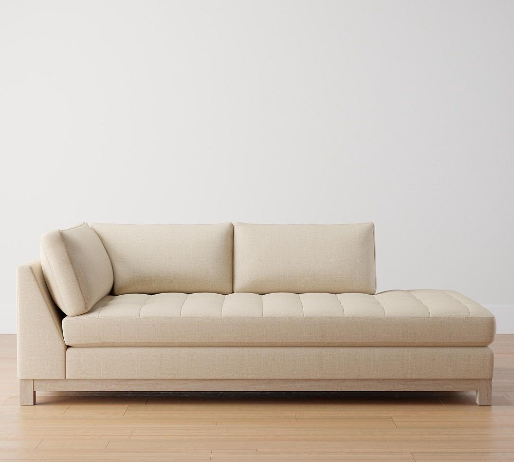Build Your Own Jake Tufted Upholstered Sectional with Seadrift Wood ...