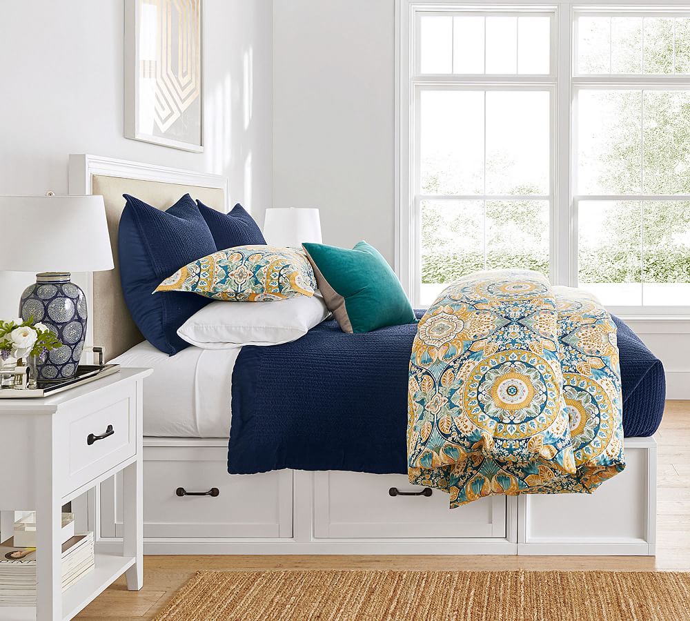 Velvet Channel Quilt | Pottery Barn