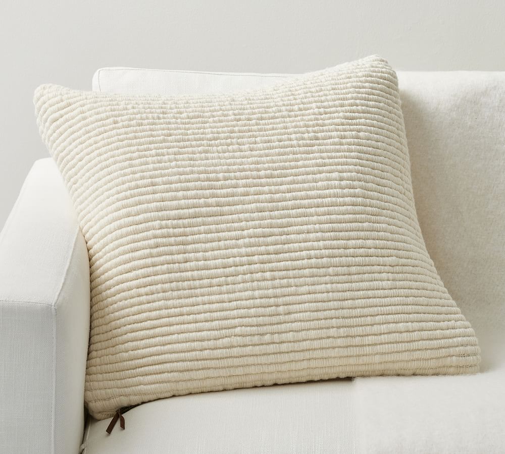 Rimbley Faille Throw Pillow | Pottery Barn