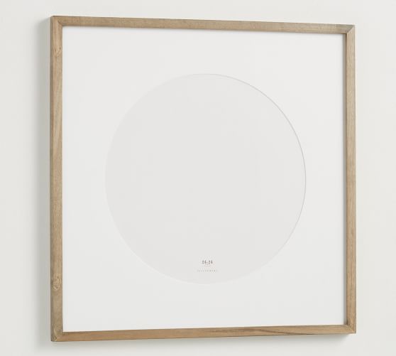Wood Gallery Frames With Custom Circular Mat | Pottery Barn