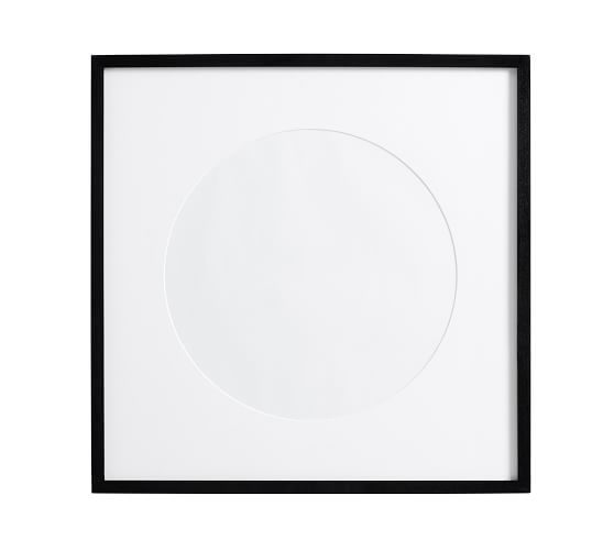 Wood Gallery Frames With Custom Circular Mat | Pottery Barn