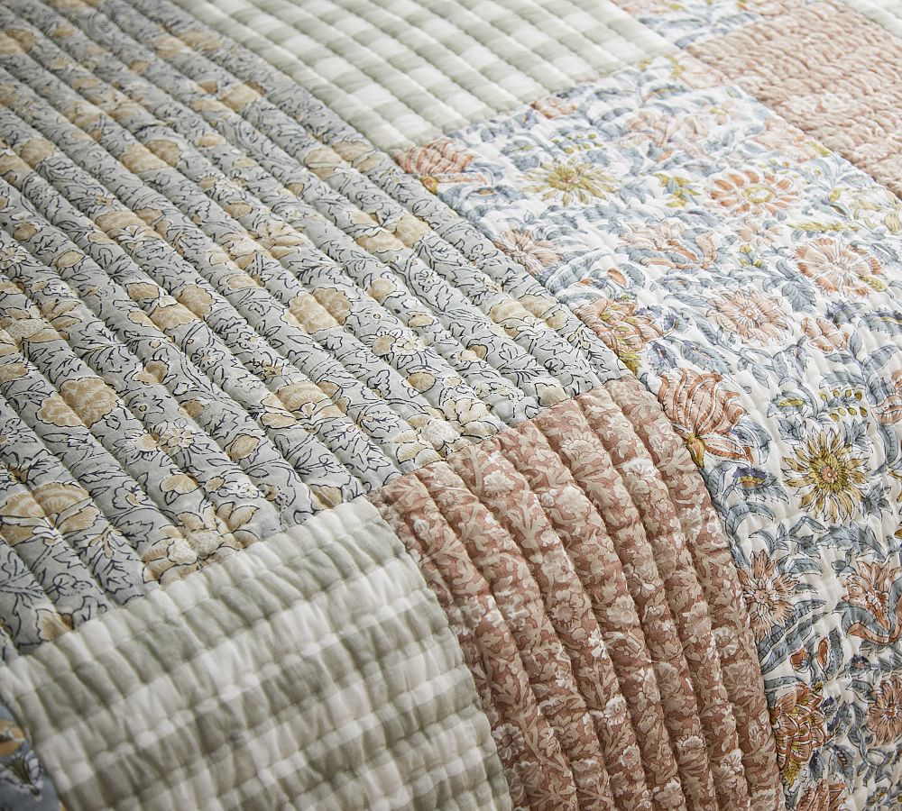 Hazel Patchwork Quilt | Pottery Barn