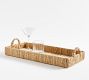 Malibu Handwoven Seagrass Rectangular Bar Tray | Pottery Barn