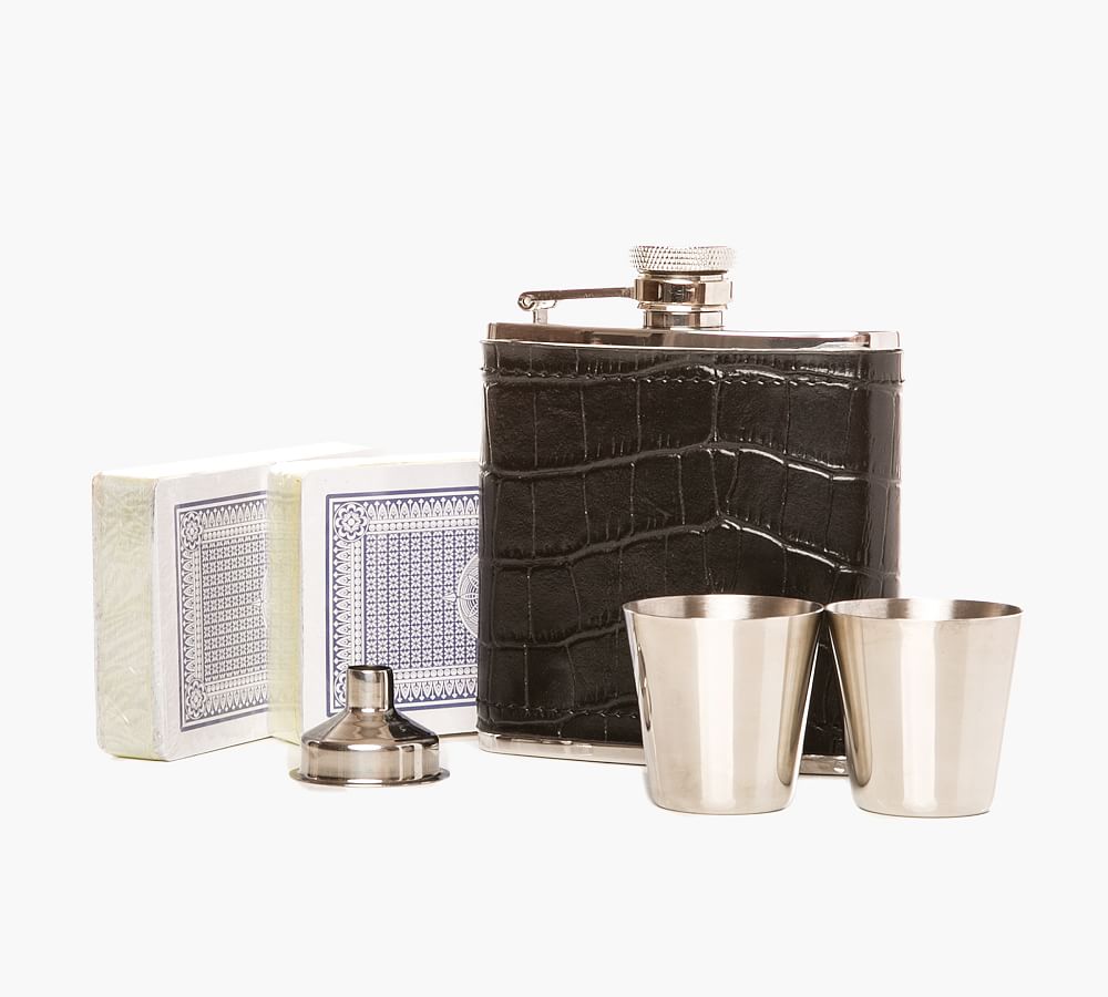 Classic Game & Flask Set | Pottery Barn