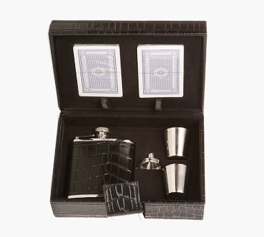 Classic Game & Flask Set | Pottery Barn