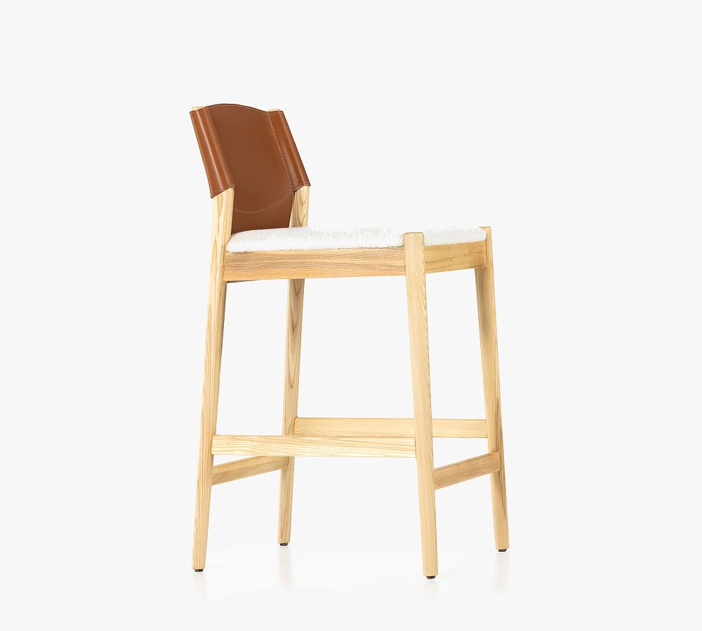 Kloose Leather Stool | Pottery Barn