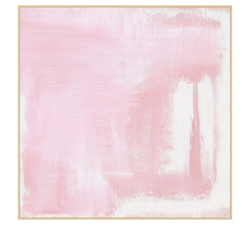 Pink Cotton Framed Canvas | Pottery Barn