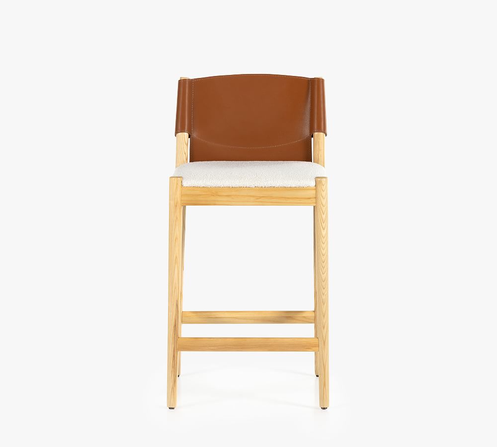 Kloose Leather Stool | Pottery Barn