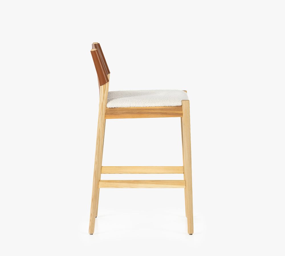 Kloose Leather Stool | Pottery Barn