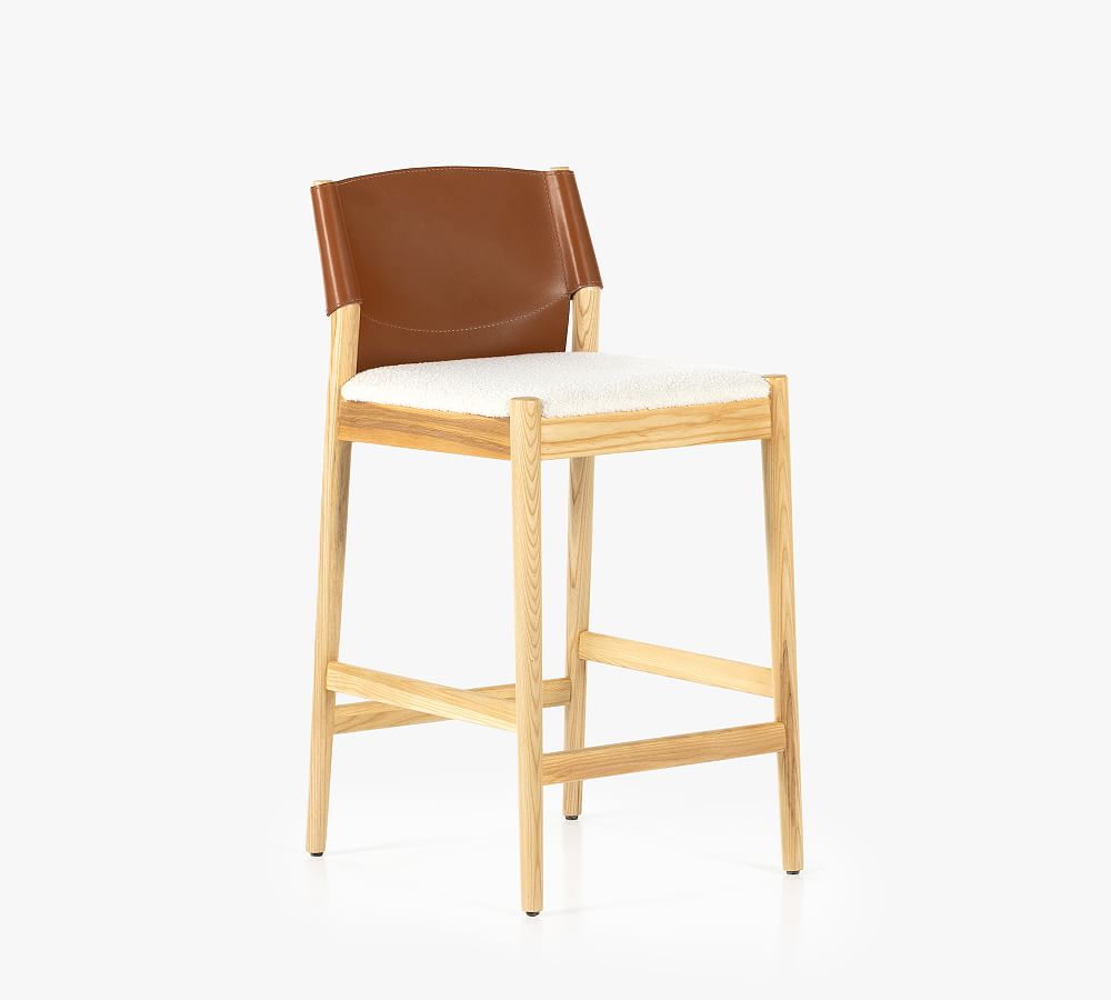 Kloose Leather Stool | Pottery Barn
