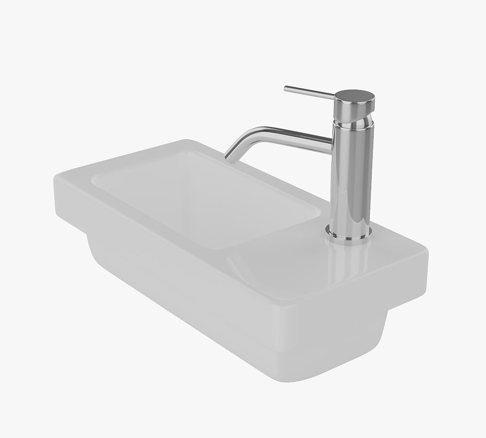 Wilton 18" Wall Mounted Ceramic Sink | Pottery Barn