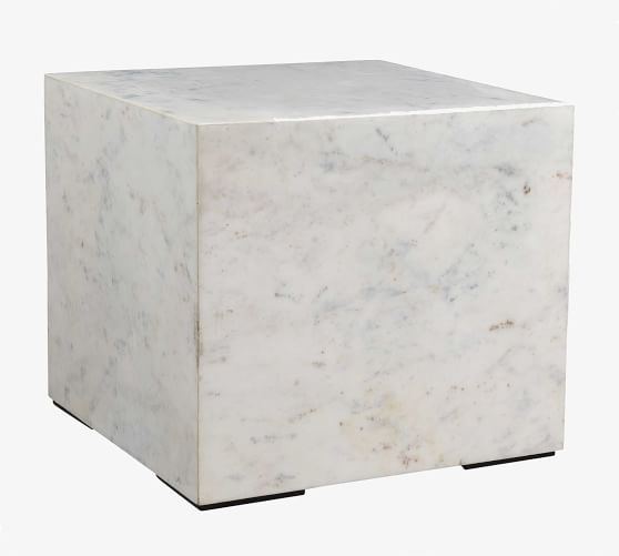 Iris Square Marble End Table | Pottery Barn