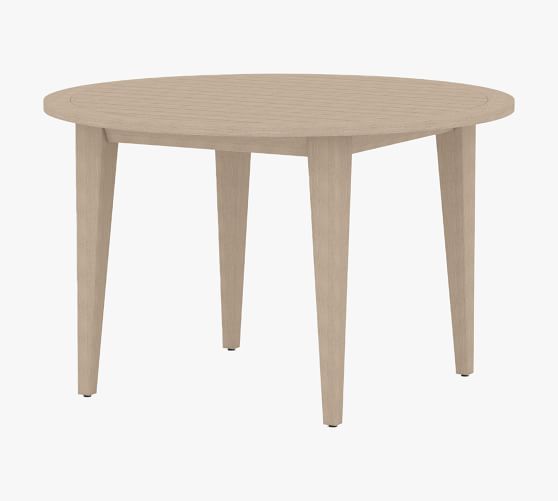 Punta Mita FSC® Teak Round Outdoor Dining Table | Pottery Barn