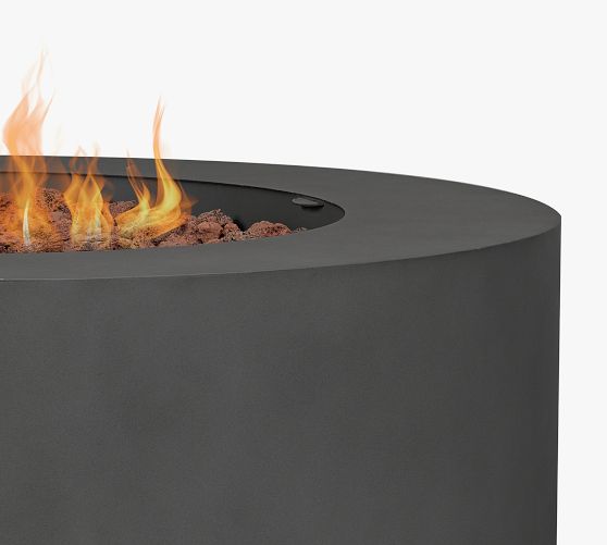 Burrows 36" Round Propane Fire Pit Table | Pottery Barn