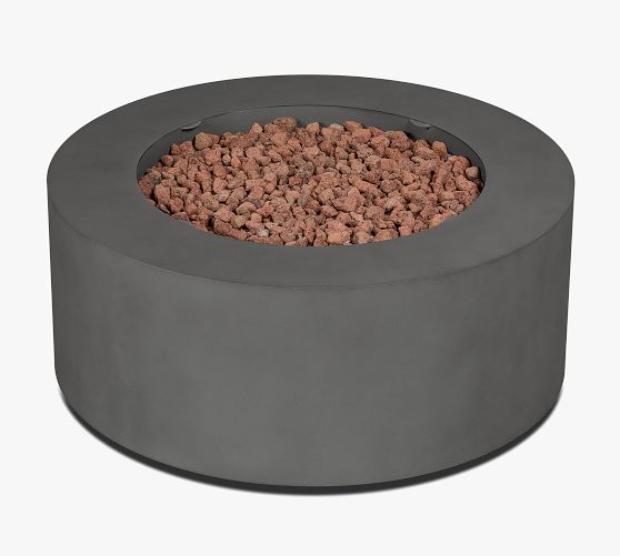 Burrows 36" Round Propane Fire Pit Table | Pottery Barn