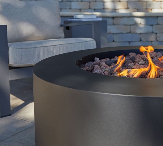 Burrows 36" Round Propane Fire Pit Table | Pottery Barn