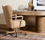 Jones Upholstered Swivel Desk Chair | Pottery Barn