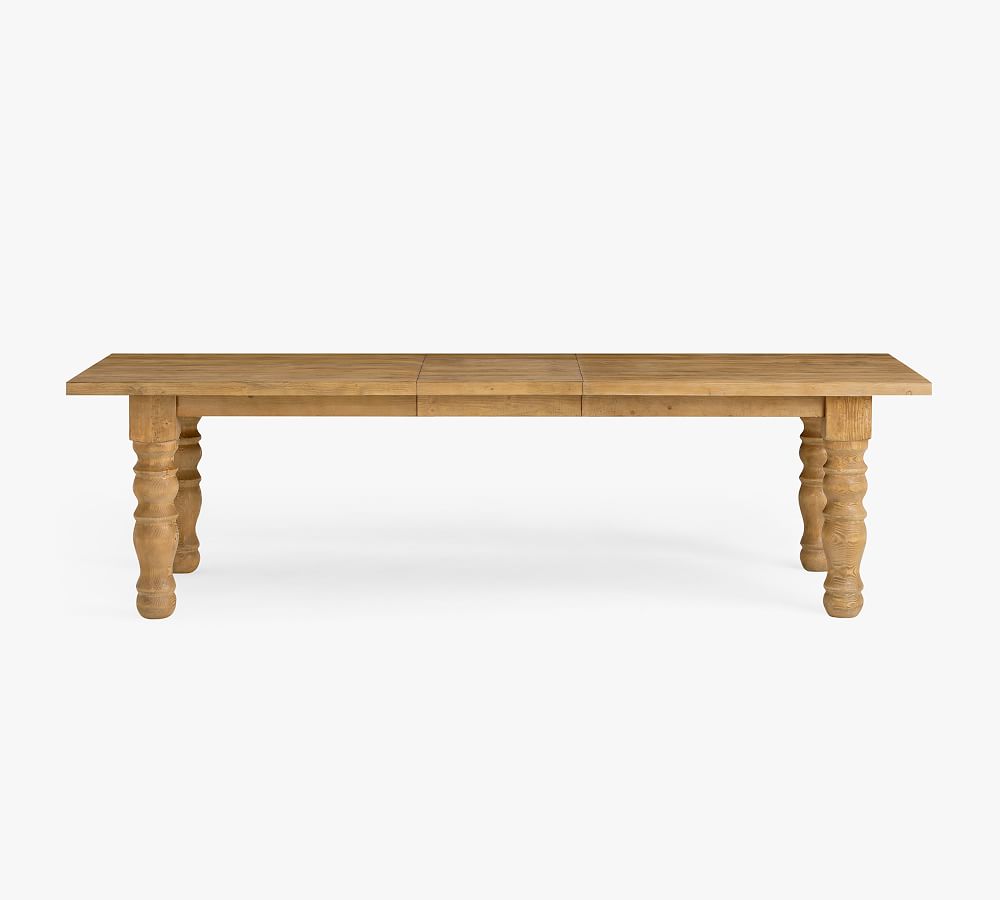 Heritage Farmhouse Turned Leg Extending Dining Table | Pottery Barn