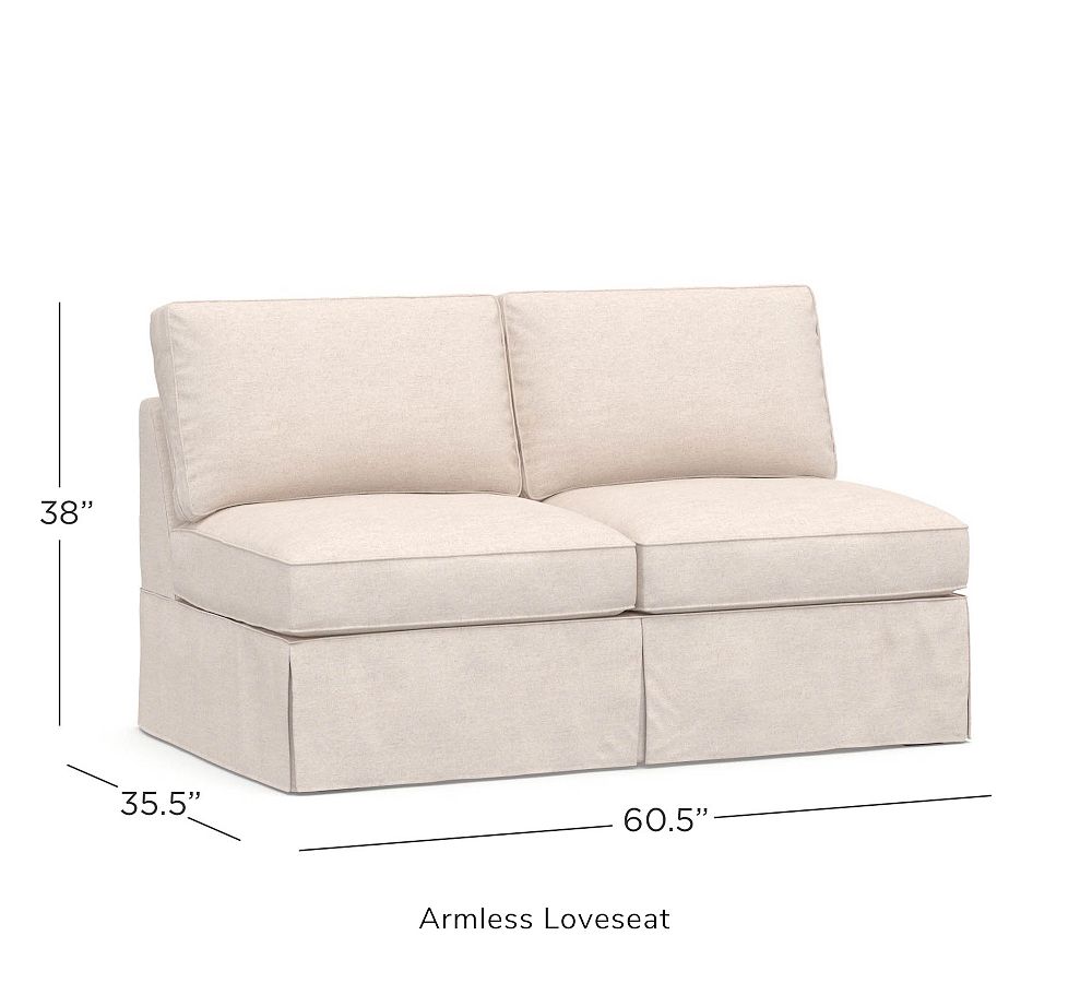 Build Your Own PB Basic Slipcovered Sectional | Pottery Barn