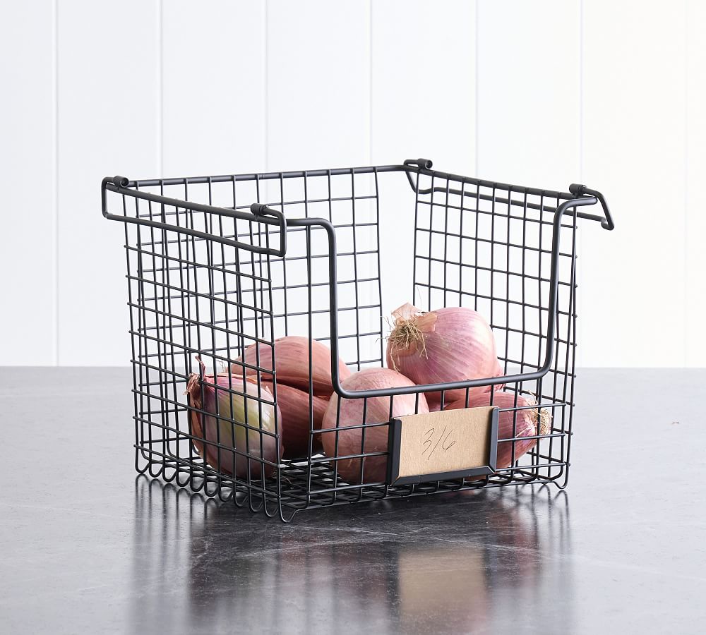 Wire Utility Storage Baskets | Pottery Barn