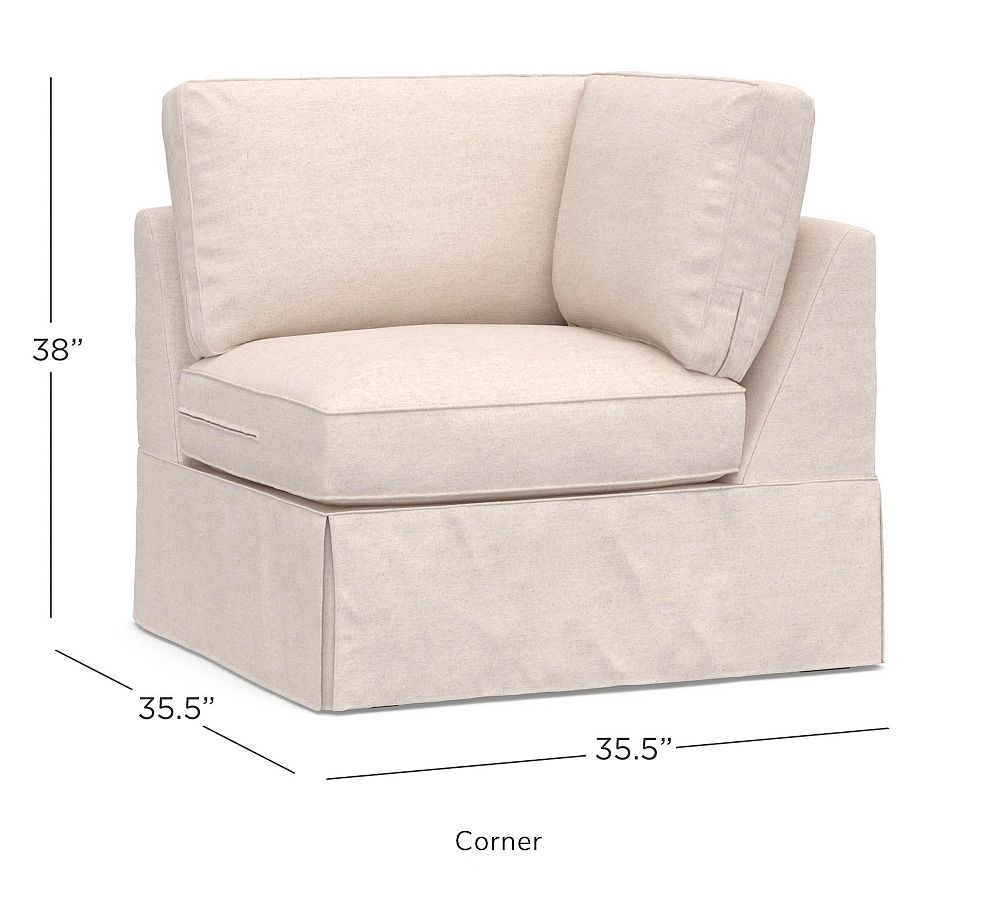 Build Your Own PB Basic Slipcovered Sectional | Pottery Barn