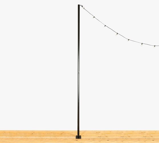 Outdoor Bistro Standing String Light Posts | Pottery Barn