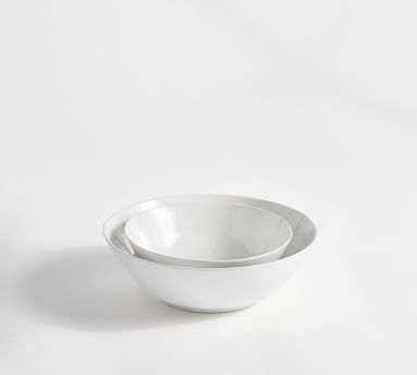 Entertaining Essentials Porcelain Nesting Serving Bowls - Set of 2 ...
