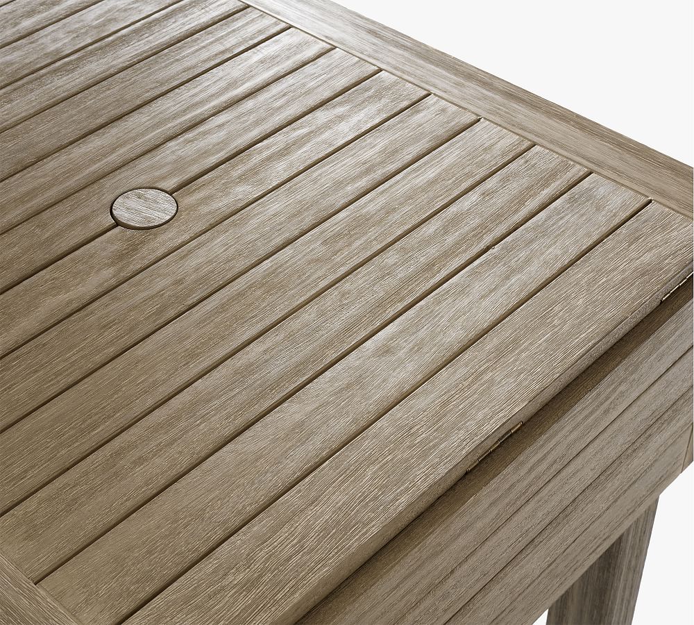 Indio Eucalyptus Drop Leaf Outdoor Dining Table | Pottery Barn