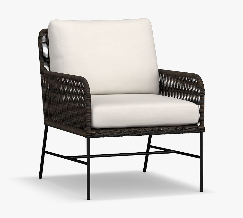 Tulum Wicker 24.5" Outdoor Lounge Chair | Pottery Barn