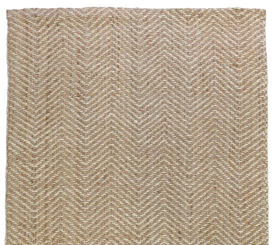 Benton Herringbone Jute Rug | Pottery Barn