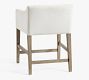 Classic Upholstered Slope Stool | Pottery Barn