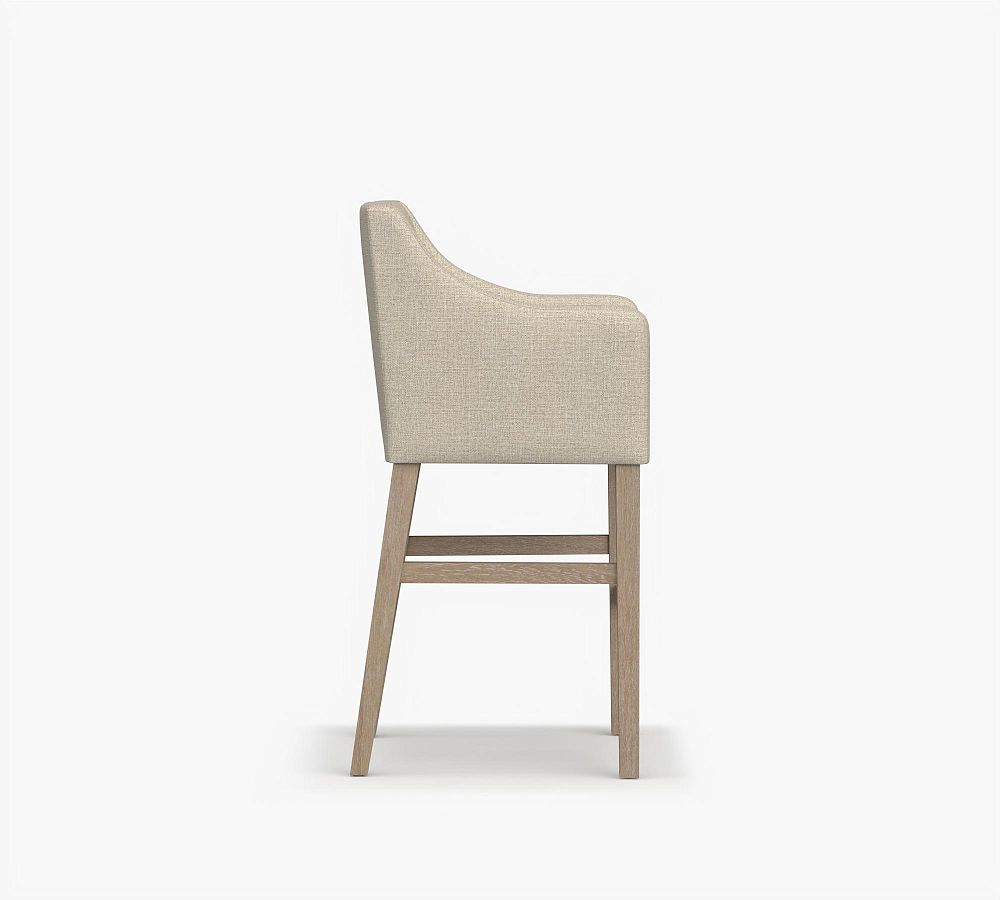 Classic Upholstered Slope Stool | Pottery Barn