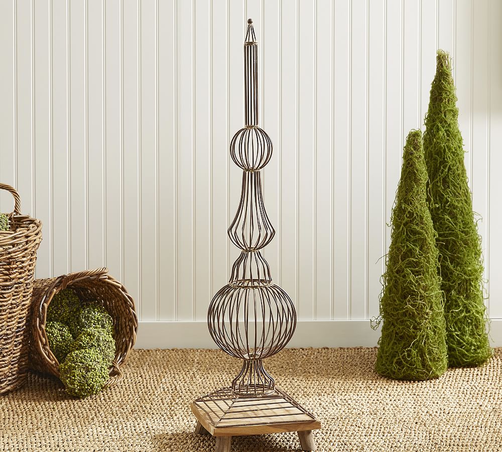 Weathered Wire Garden Sculpture | Pottery Barn