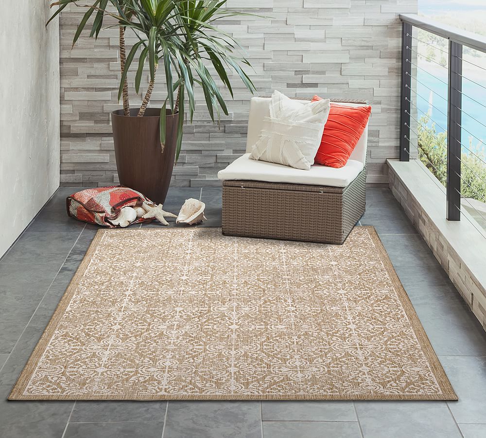 Dursun Synthetic Outdoor Performance Rug | Pottery Barn