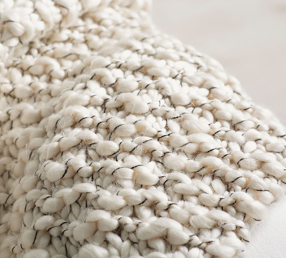 Shiloh Chunky Handknit Throw Blanket | Pottery Barn