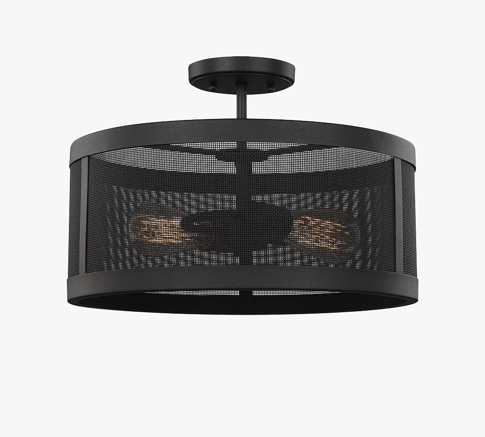 Ravenswood Metal Flush Mount | Pottery Barn