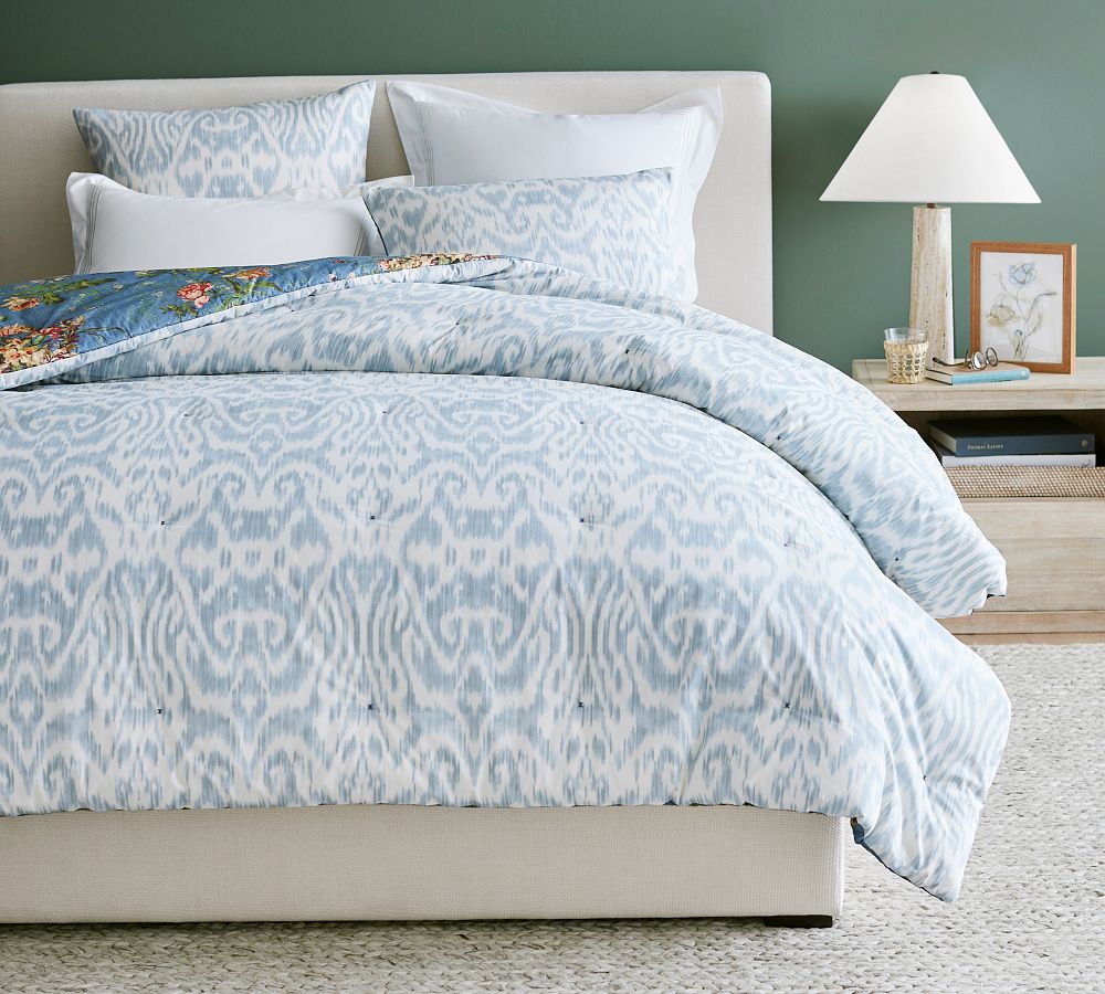 Meadow Floral Reversible Percale Comforter & Shams | Pottery Barn