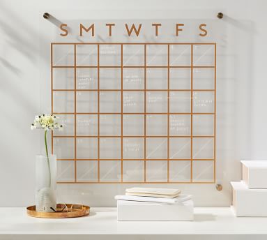 Acrylic & Brass Modular Wall Organization Collection | Pottery Barn