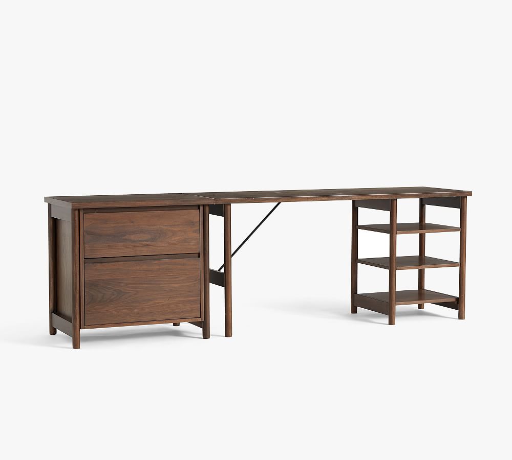 Bloomquist L-Shape Rotating Desk | Pottery Barn