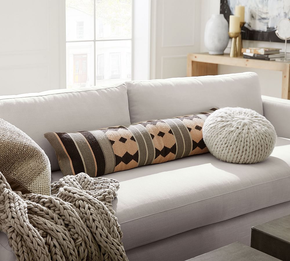Nevis Kilim Wool Lumbar Pillow | Pottery Barn