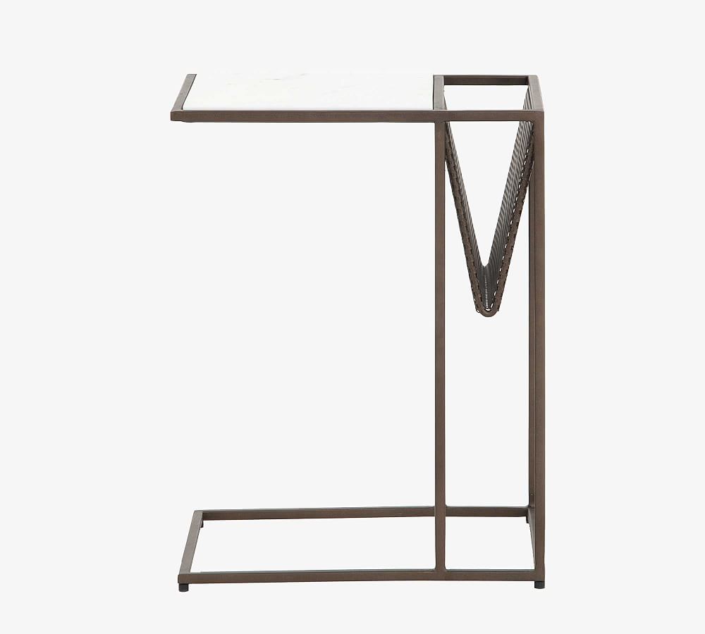 Jayden Marble C-Table | Pottery Barn