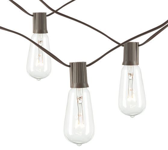 Electric ST38 String Lights, 20 Count - Set of 2 | Pottery Barn