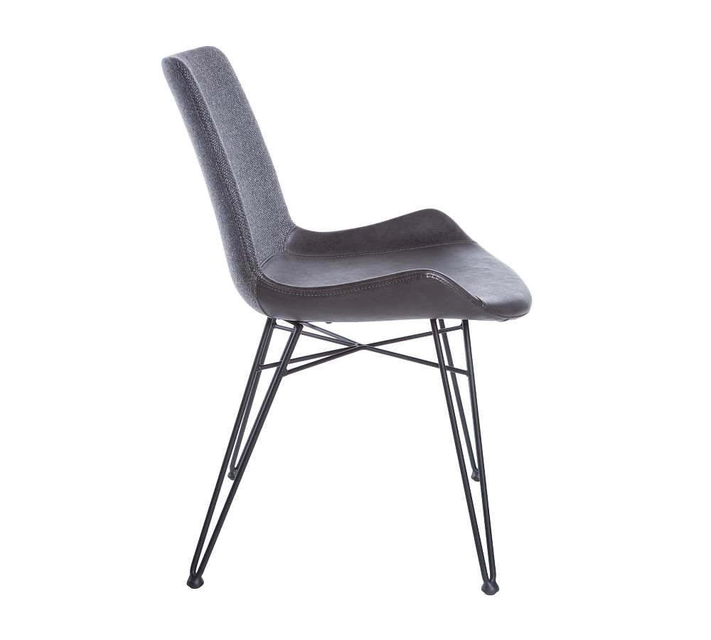 Lancer Faux Leather Dining Chair, Set of 2 | Pottery Barn