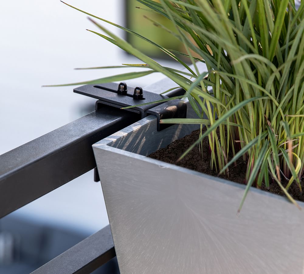 Hevea Window Box Planters with Brackets | Pottery Barn