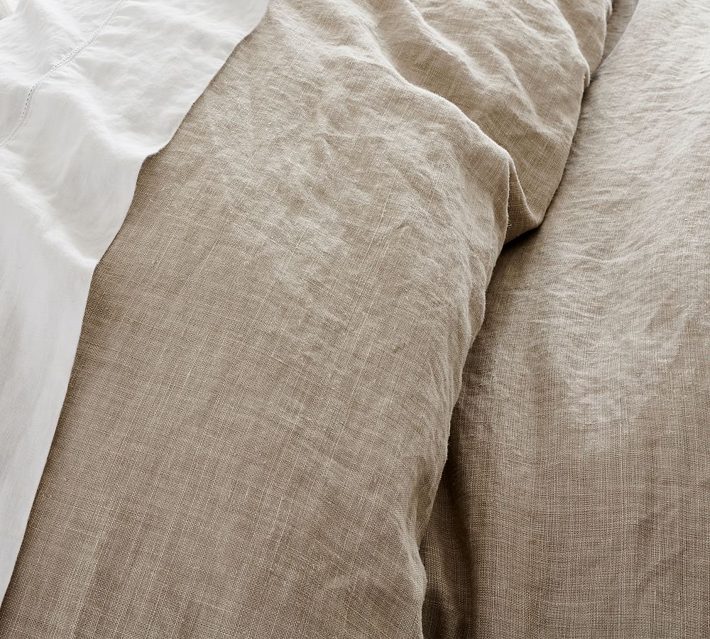 Belgian Linen Duvet Cover & Shams Made with Libeco™ Linen | Pottery Barn