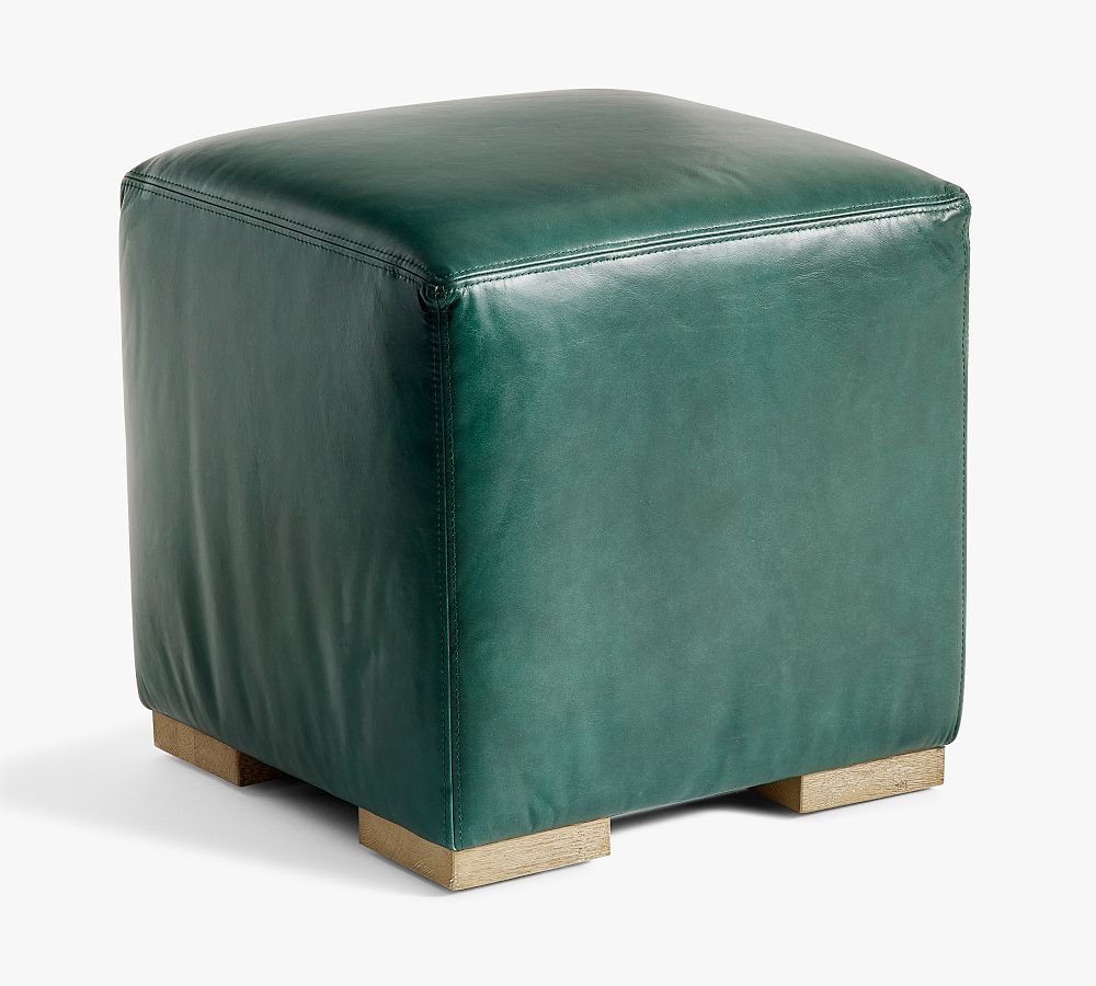 Universal Leather Cube | Pottery Barn