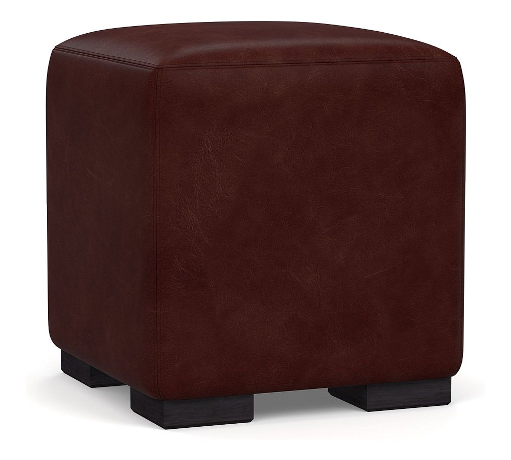 Universal Leather Cube | Pottery Barn