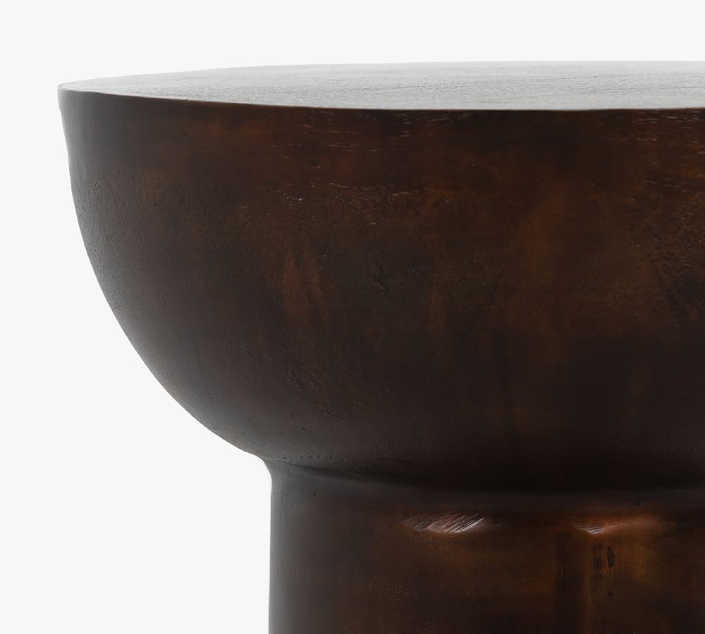 Encina Round Metal End Table | Pottery Barn