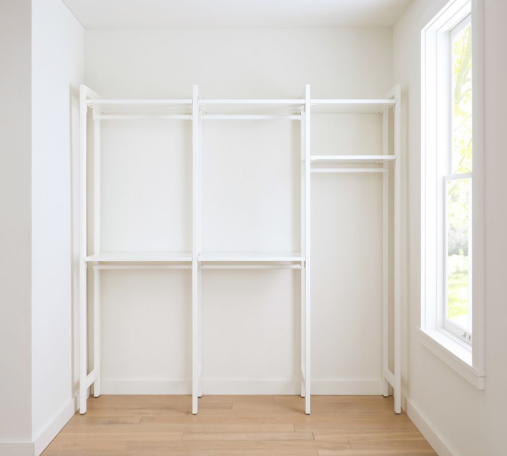 Essential Walk-In Closet by Hold Everything, 7' Complete Hanging System ...