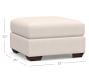 Big Sur Upholstered Ottoman | Pottery Barn